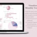 Rose Pink Annual Budget Excel Spreadsheet Google Sheet Digital File - Etsy