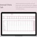 Rose Pink Annual Budget - Excel Spreadsheet - Google Sheet - Digital ...
