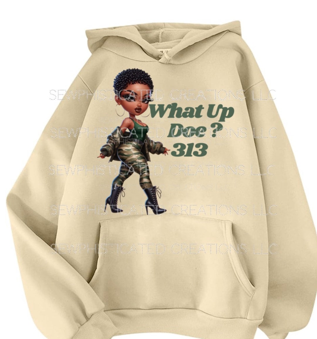 What up Doe 313 Hoodie - Etsy