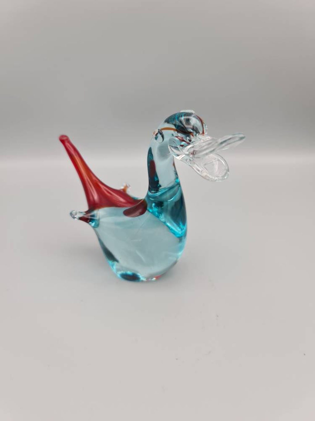 Lovely Red and Blue Murano 1960s Retro Duck in Immaculate Condition. - Etsy