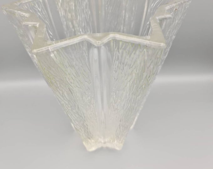 Beautiful & Immaculate Clear Glass 1930s Art Deco Chunky Vase. - Etsy