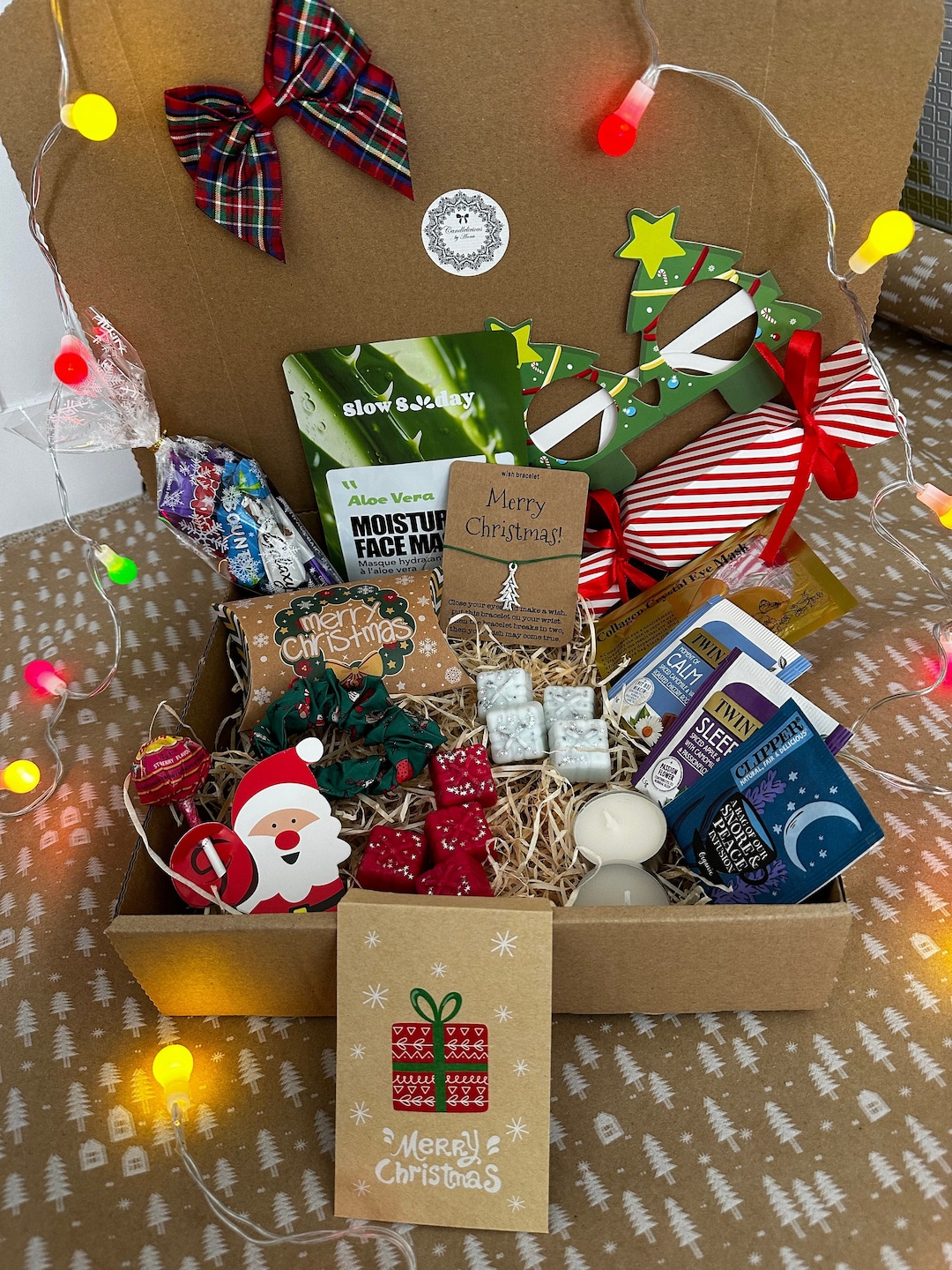 Christmas Hamper Secret Santa Wax Melts Soy Candle Merry Christmas ...