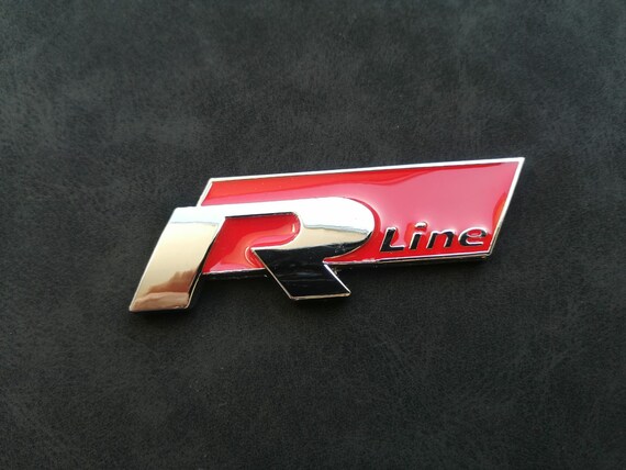 Logo R Line Emblème Couleur Rouge VW Passat Tiguan Touran - Etsy France