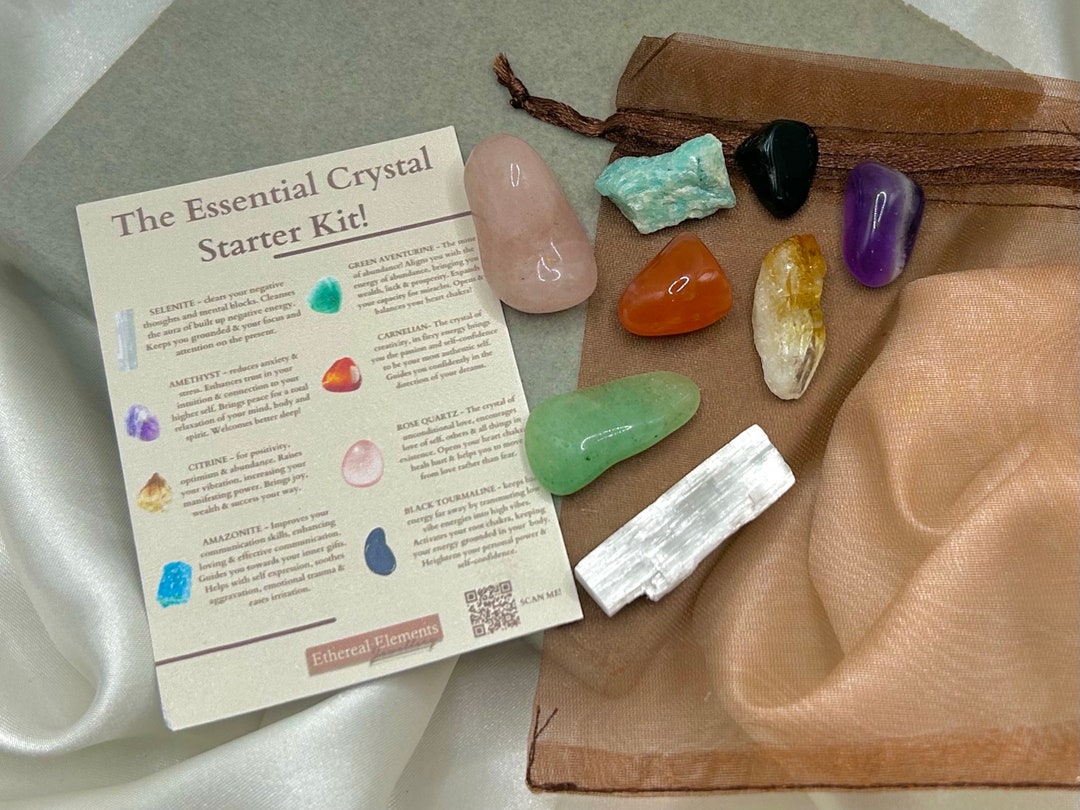 Beginners Crystal Kit Essential Crystal Starter Kit Healing Crystals ...