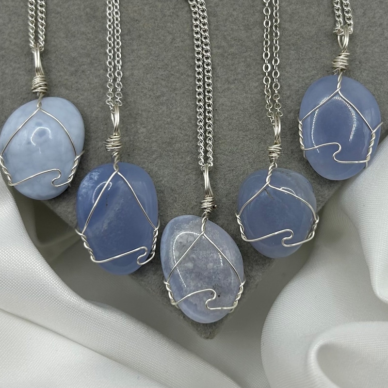 Blue Stone Necklace - Etsy