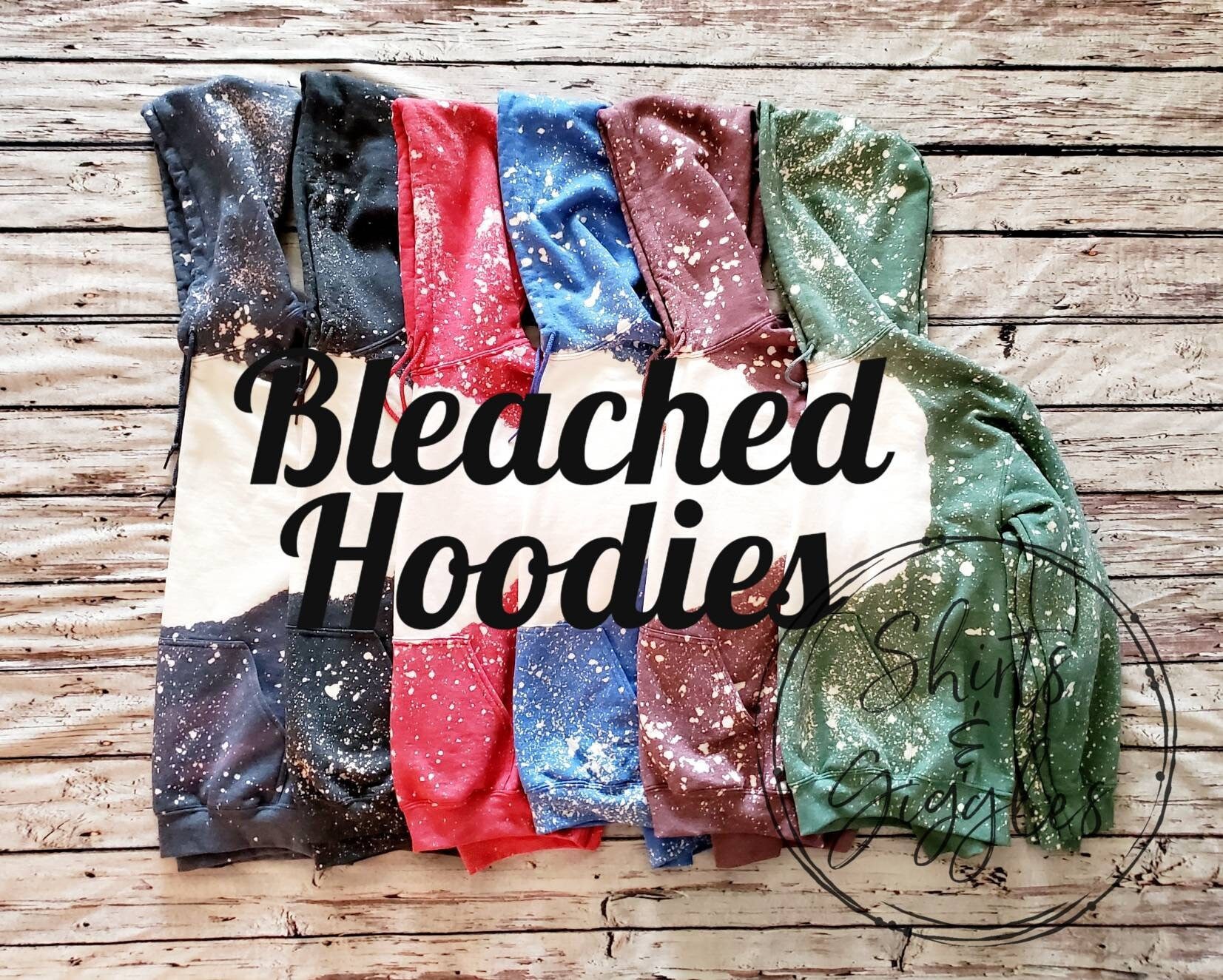 Blank Bleached Hoodies, Gildan Hoodie, Bleached Hoodies, Hooded ...