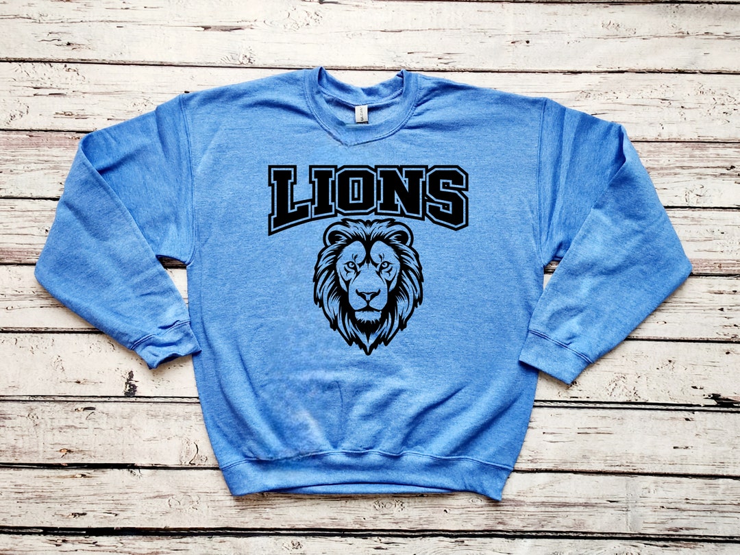 Lions Sweatshirt, School Sweatshirt, Women's Sweatshirt, Personalized ...