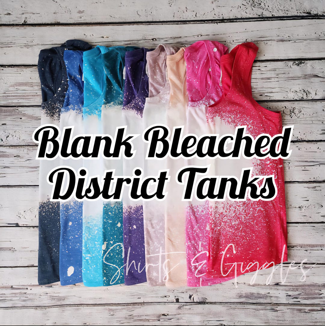 Blank Bleached Tanks, Women's Bleached Tanks, Sublimation Shirt ...