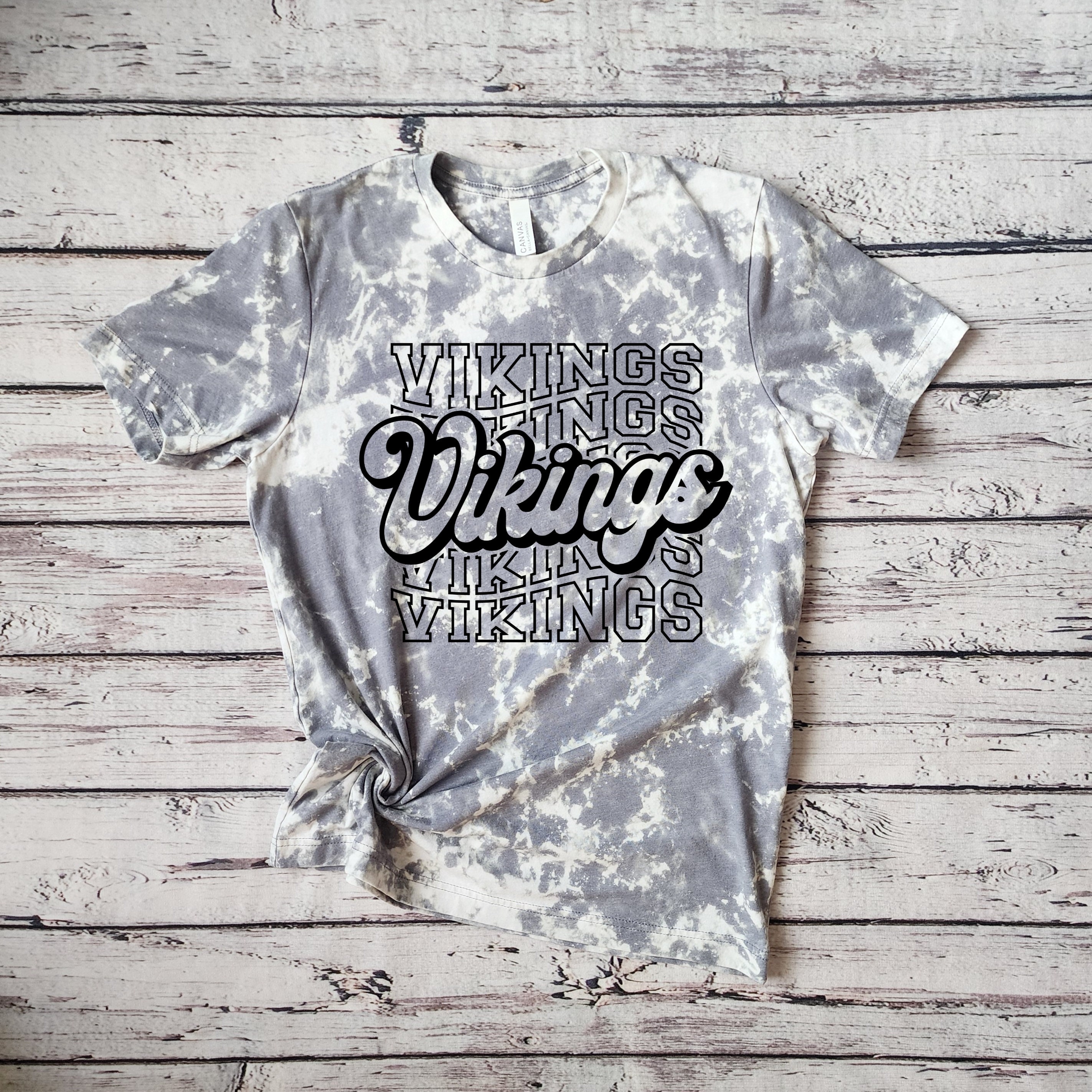 Vikings Retro Stacked Shirt, Vikings Shirt, Personalized Women's Shirt ...