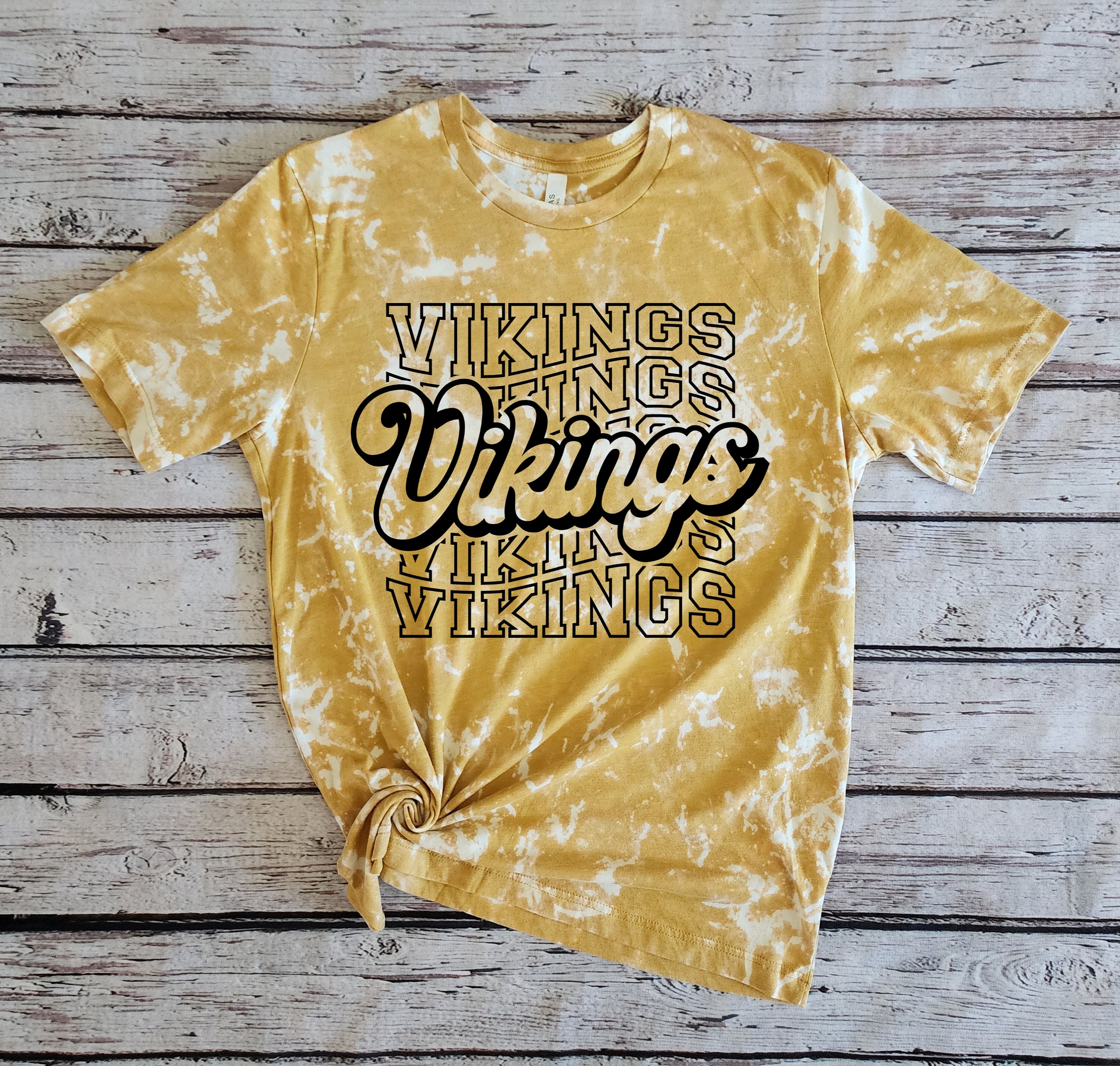 Vikings Retro Stacked Shirt, Vikings Shirt, Personalized Women's Shirt ...