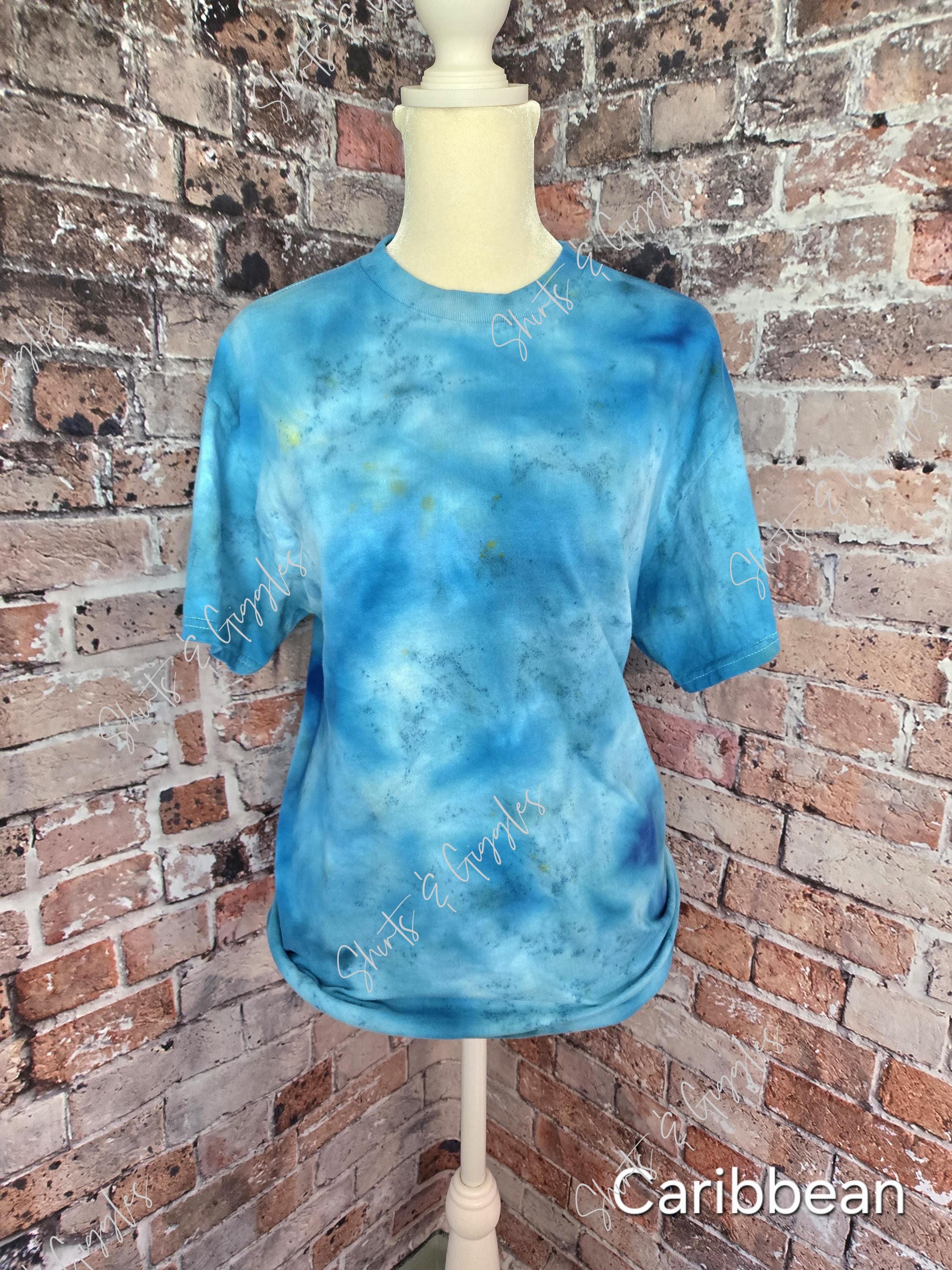Blank Ice Dyed T-shirt, Custom Hand Dyed Shirt Blank, Watercolor Tie ...