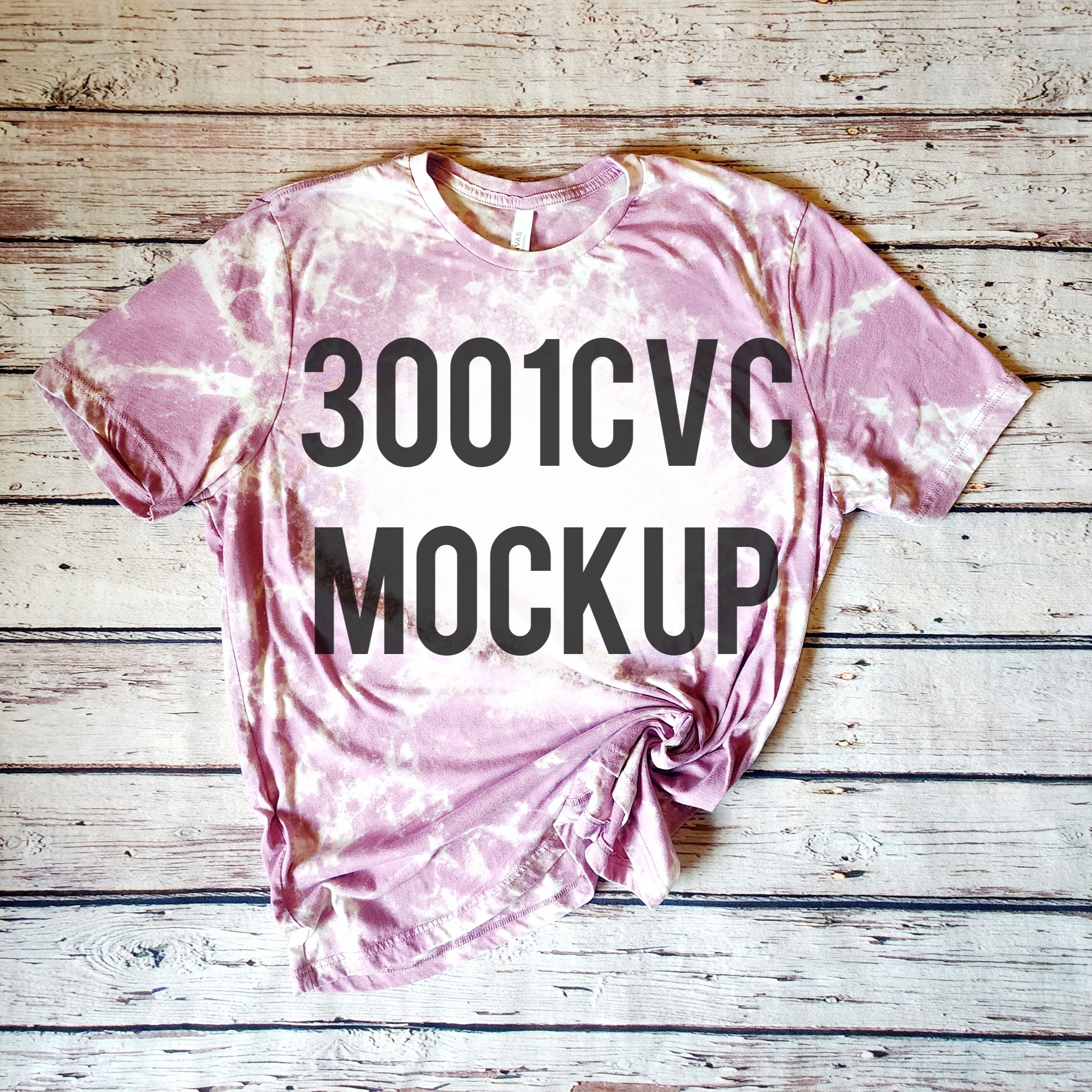 Heather Orchid 3001CVC Bella+canvas Acid Wash Shirt Mockups, Bella ...