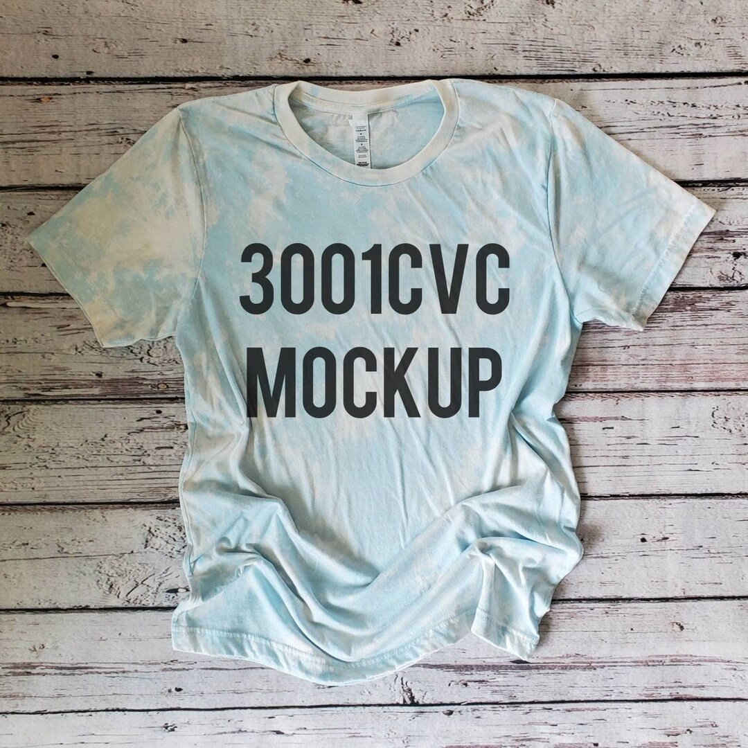 Heather Ice Blue Mockup Bellacanvas Acid Wash Shirt Mockup - Etsy