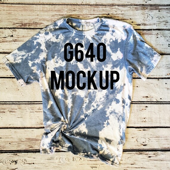 Gildan Acid Wash Shirt Mockup Heather Indigo Mockup Gildan - Etsy