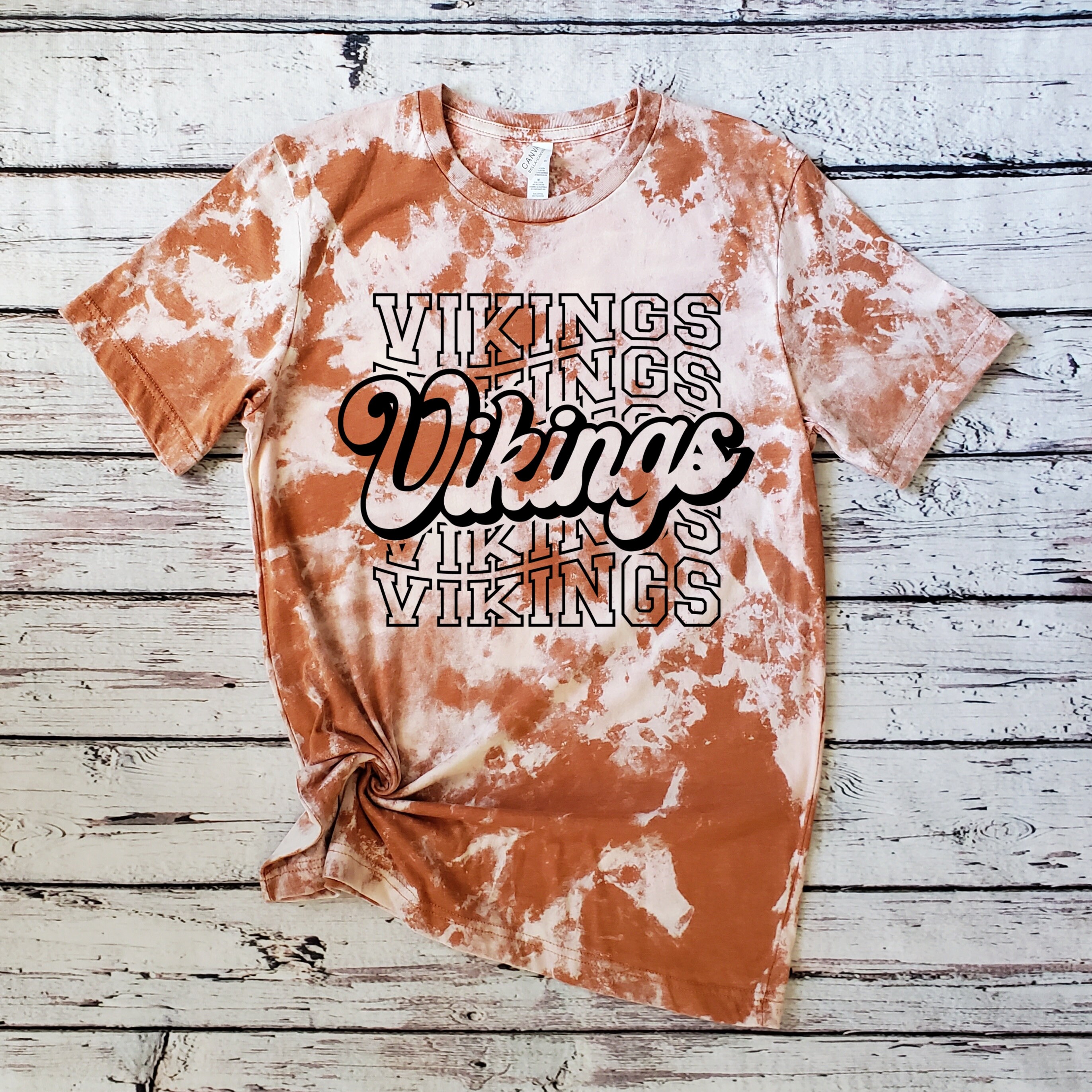 Vikings Retro Stacked Shirt, Vikings Shirt, Personalized Women's Shirt ...