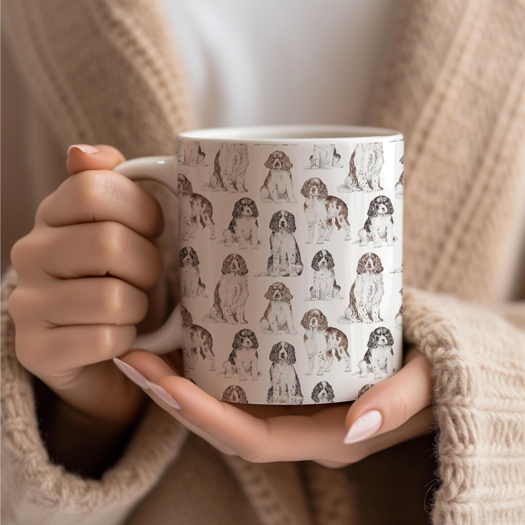 Springer Spaniel Coffee Mug, Watercolor Mug, Springer Spaniel Dog Gift ...