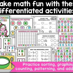 March Center Activities, St. Patrick's Day Activities, Math and ...