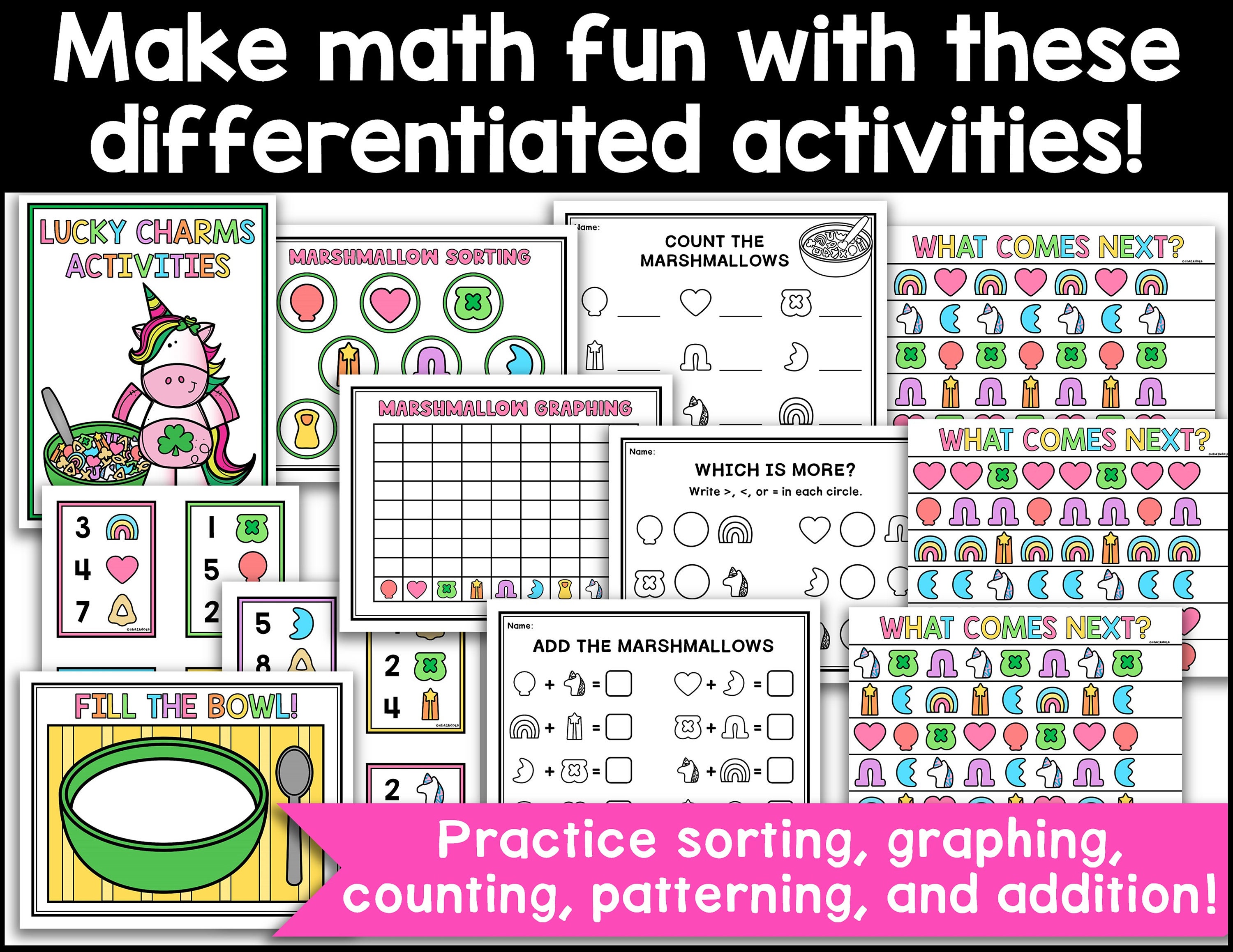 March Center Activities, St. Patrick's Day Activities, Math and ...