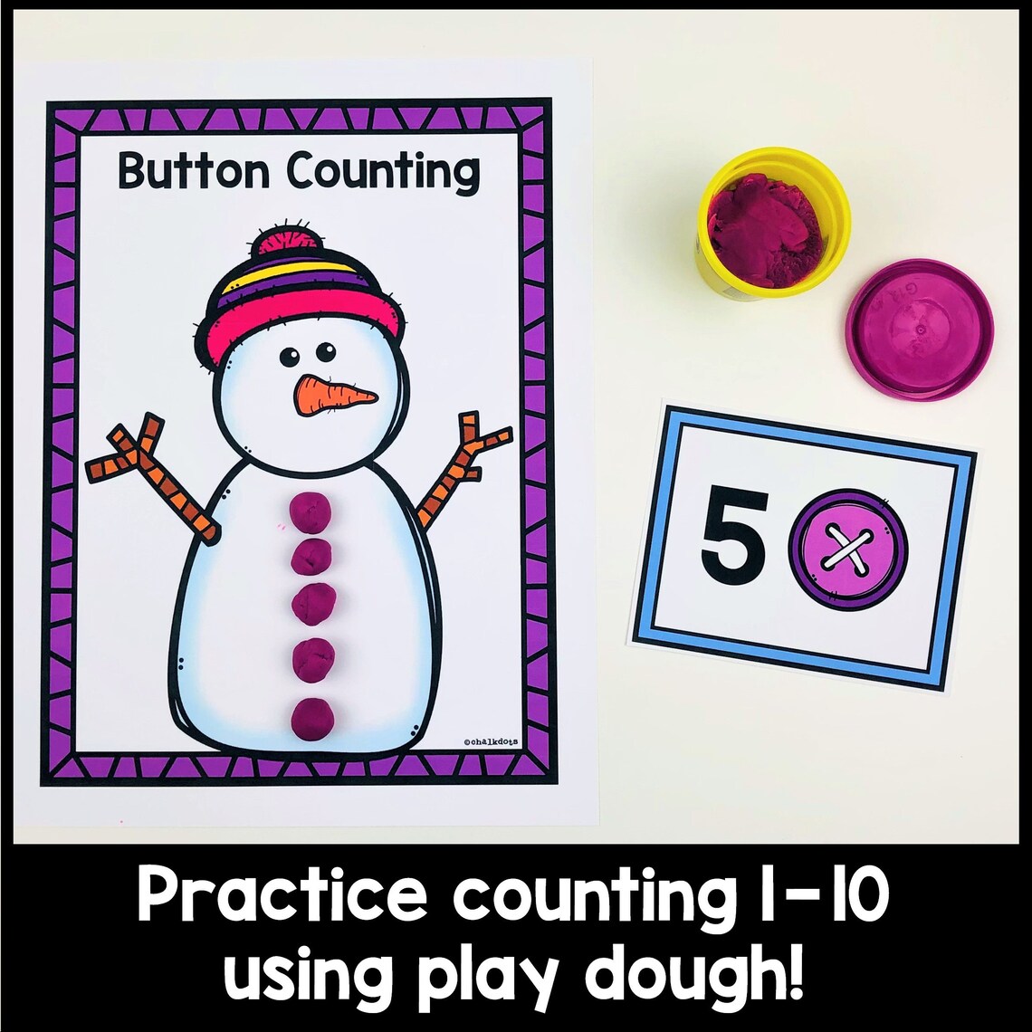 Snowman Counting Mats, Number Mats, Play Dough Mats, Numbers, Counting ...