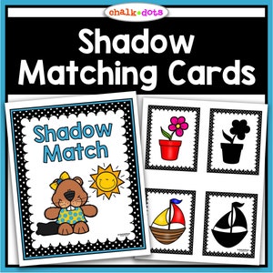 Shadow Matching Activity, Groundhog Day, Light and Shadow Unit ...