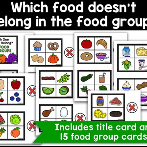 Food Groups, Healthy Eating, Nutrition Activity, Which Food Doesn't ...