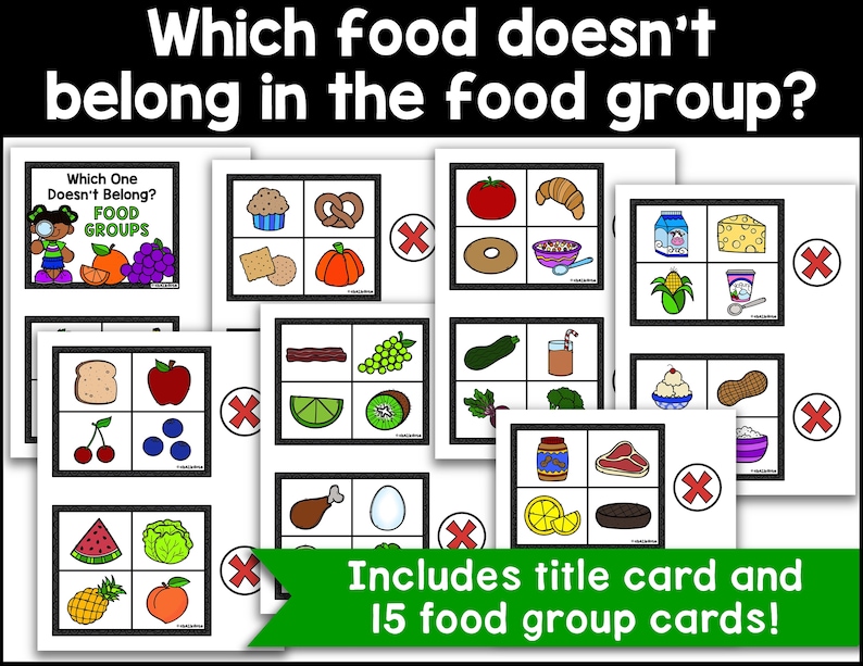 Food Groups, Healthy Eating, Nutrition Activity, Which Food Doesn't ...