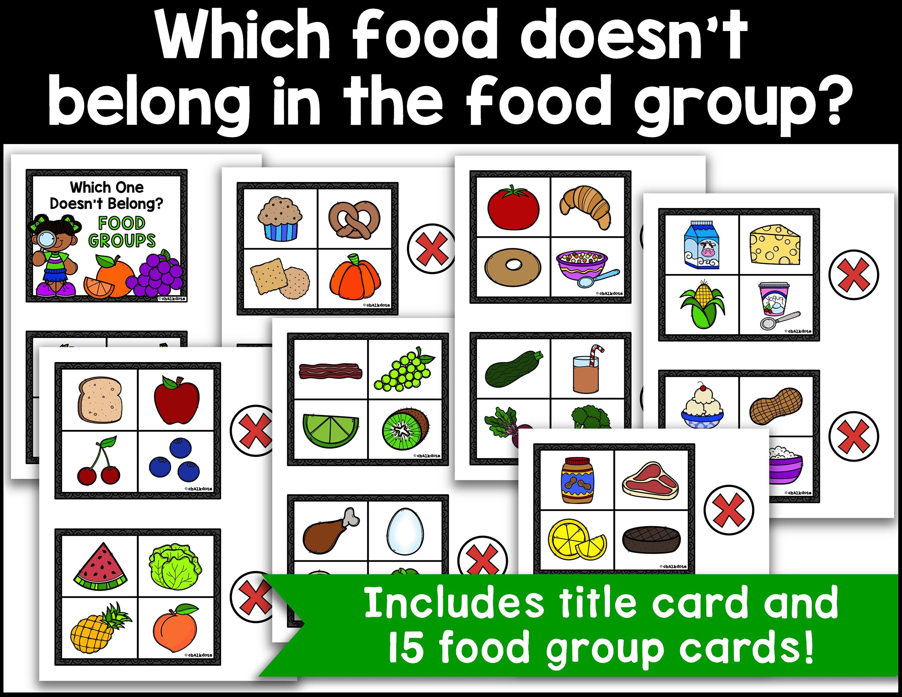 Food Groups, Healthy Eating, Nutrition Activity, Which Food Doesn't ...