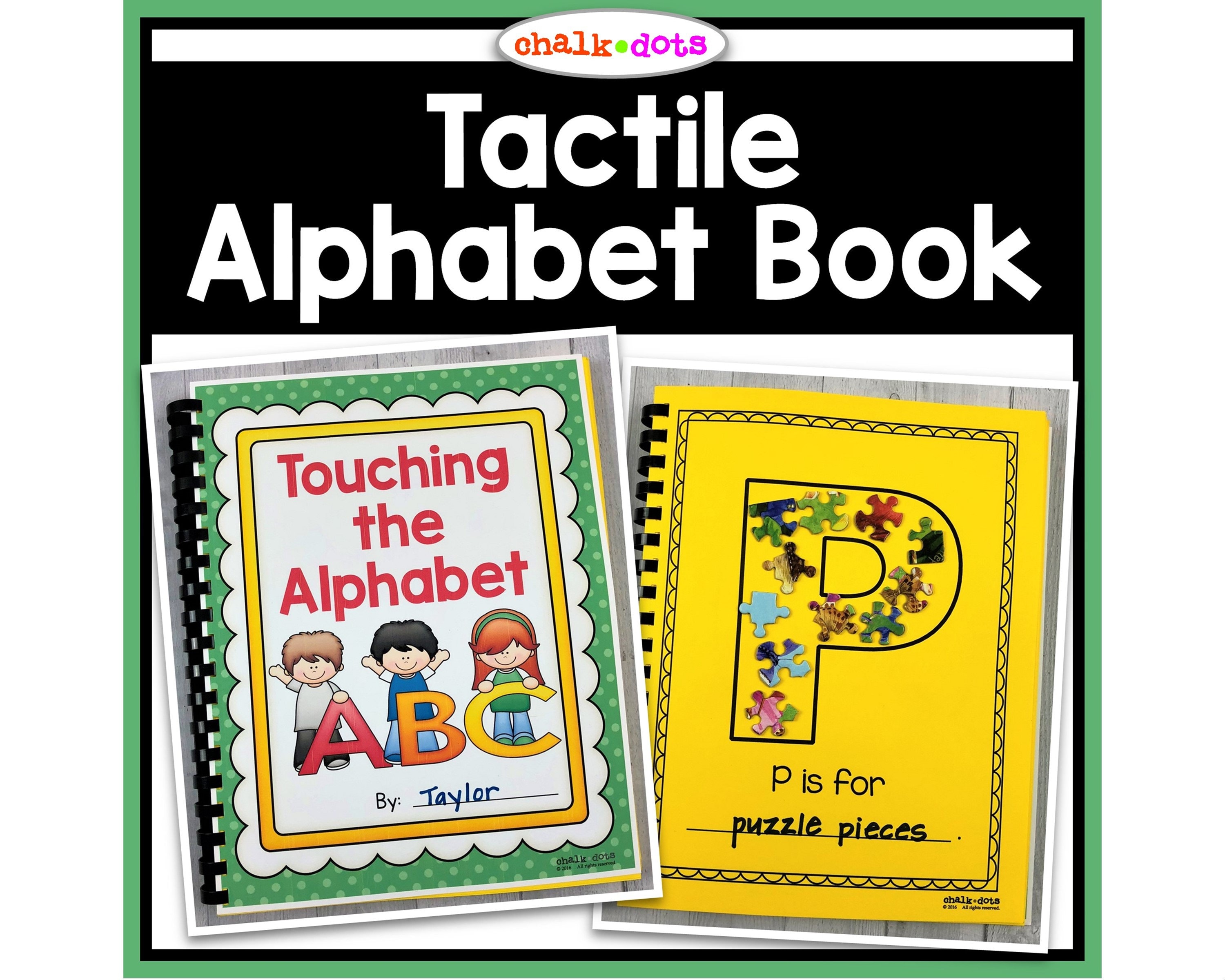 Alphabet Book, Tactile Book, Sensory Alphabet Book, Beginning Sounds ...