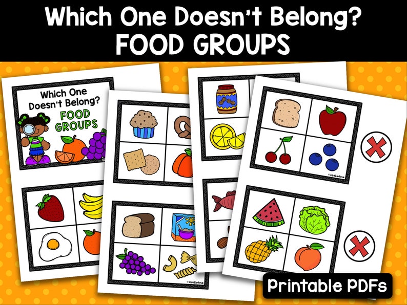 Food Groups Healthy Eating Nutrition Activity Which Food - Etsy