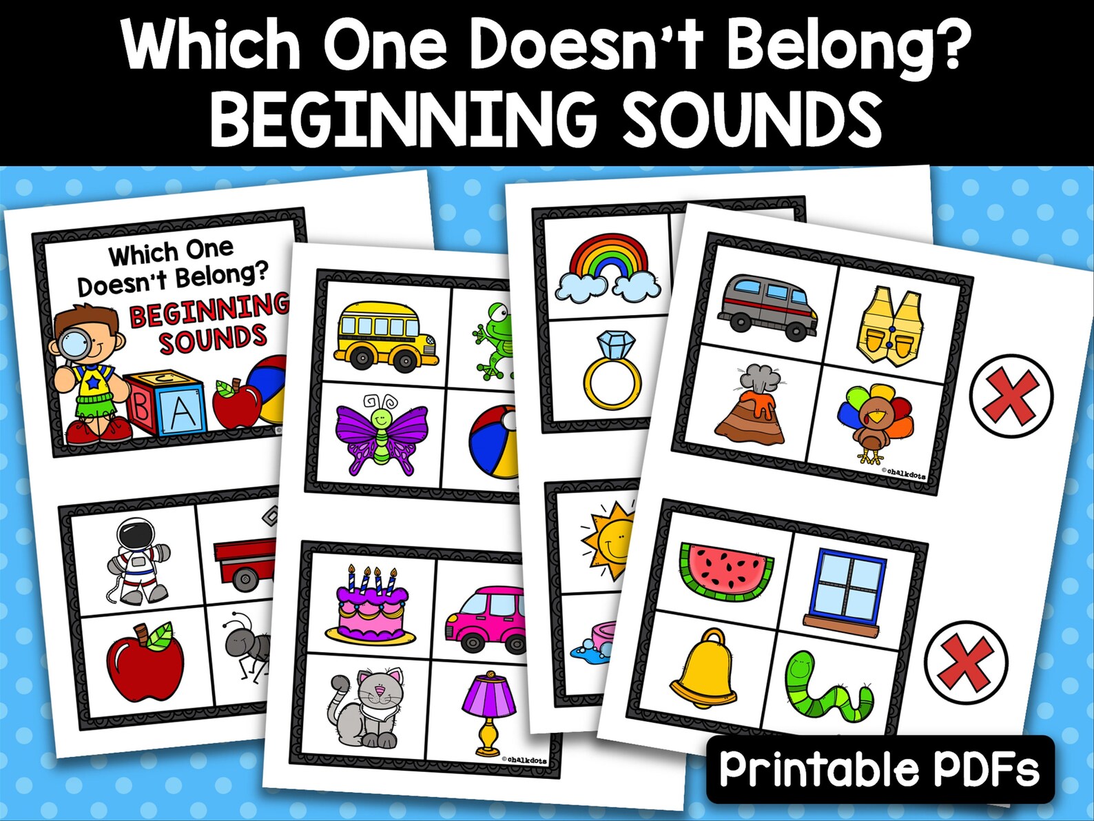 Beginning Sounds Which Beginning Sound Doesn't Belong - Etsy