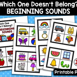 Beginning Sounds Which Beginning Sound Doesn't Belong - Etsy