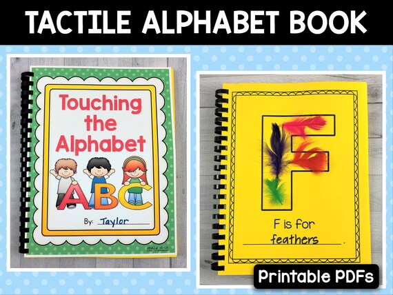 Alphabet Book Tactile Book Sensory Alphabet Book Beginning | Etsy