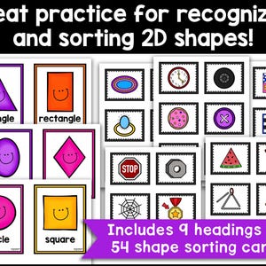 Shape Sorting, Shape Recognition, Sorting Shapes, Preschool, Prek ...