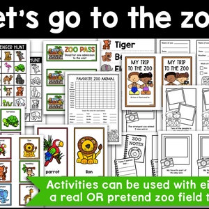 Zoo Scavenger Hunt, Zoo Field Trip Activities, Zoo Animal Cards, Zoo ...