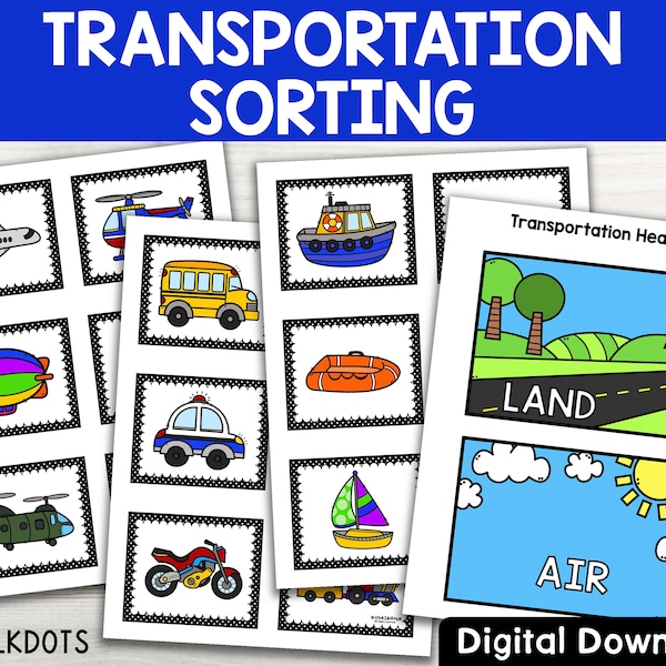 Transportation Cards - Etsy