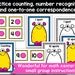 Monster Counting Mats, Number Mats, Play Dough Mats, Numbers, Counting ...