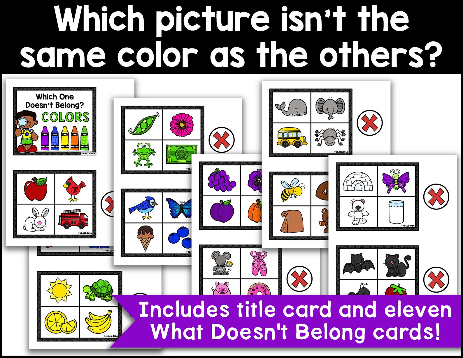 Color Activity, Which Color Doesn't Belong, Color Recognition, What ...