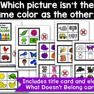 Color Activity, Which Color Doesn't Belong, Color Recognition, What ...