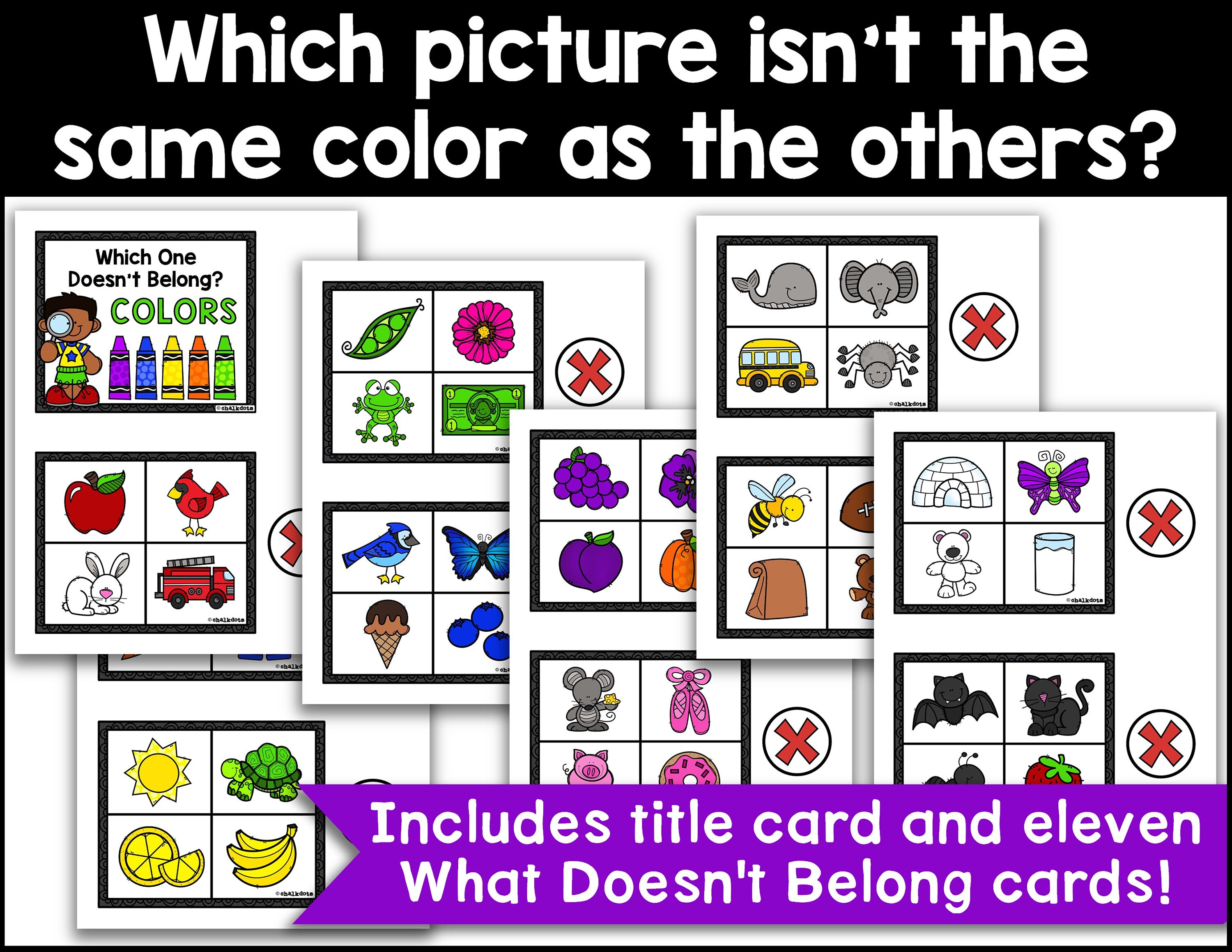 Color Activity, Which Color Doesn't Belong, Color Recognition, What ...