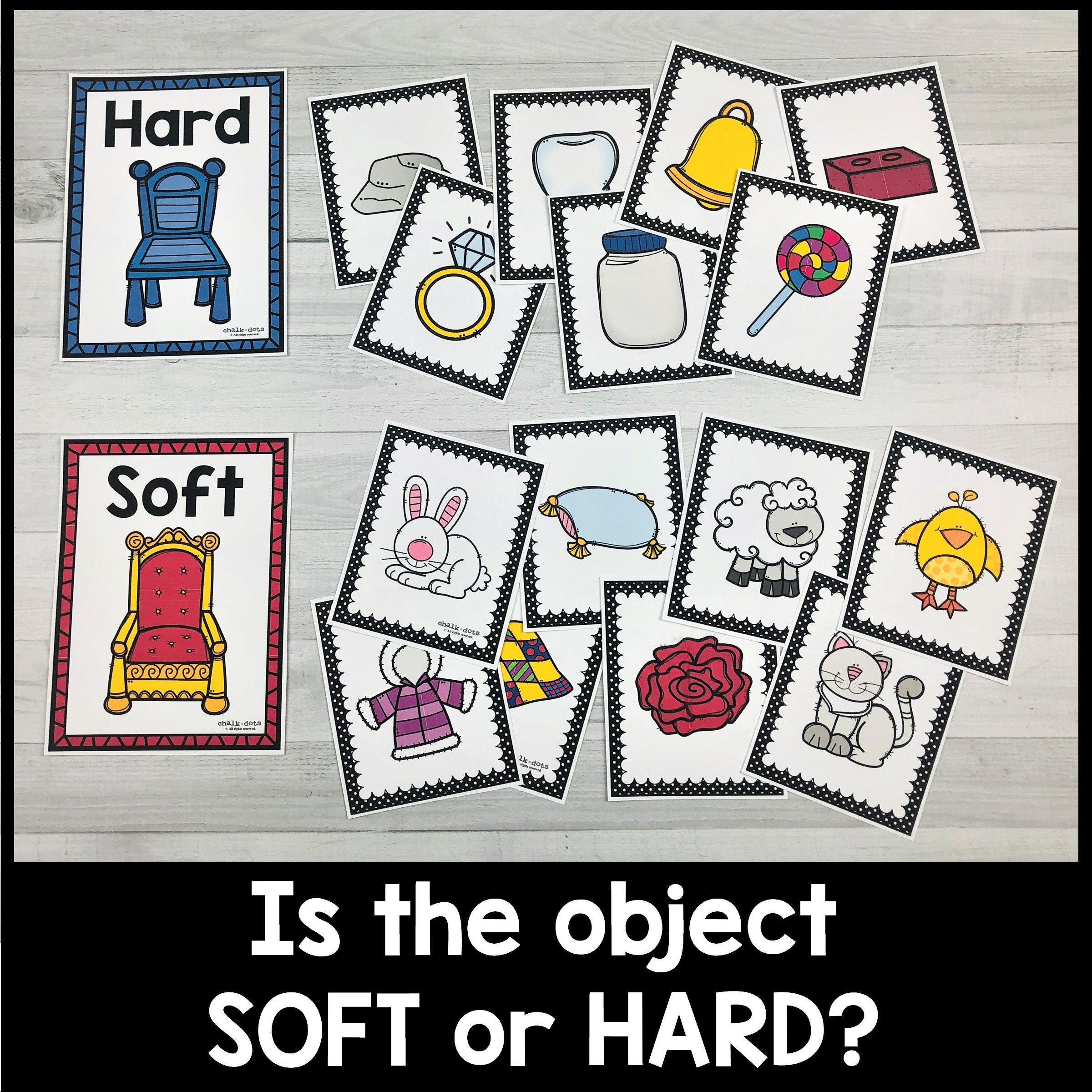 Hard and Soft Sort, Hard Vs Soft Sorting Activity, Preschool, Prek ...
