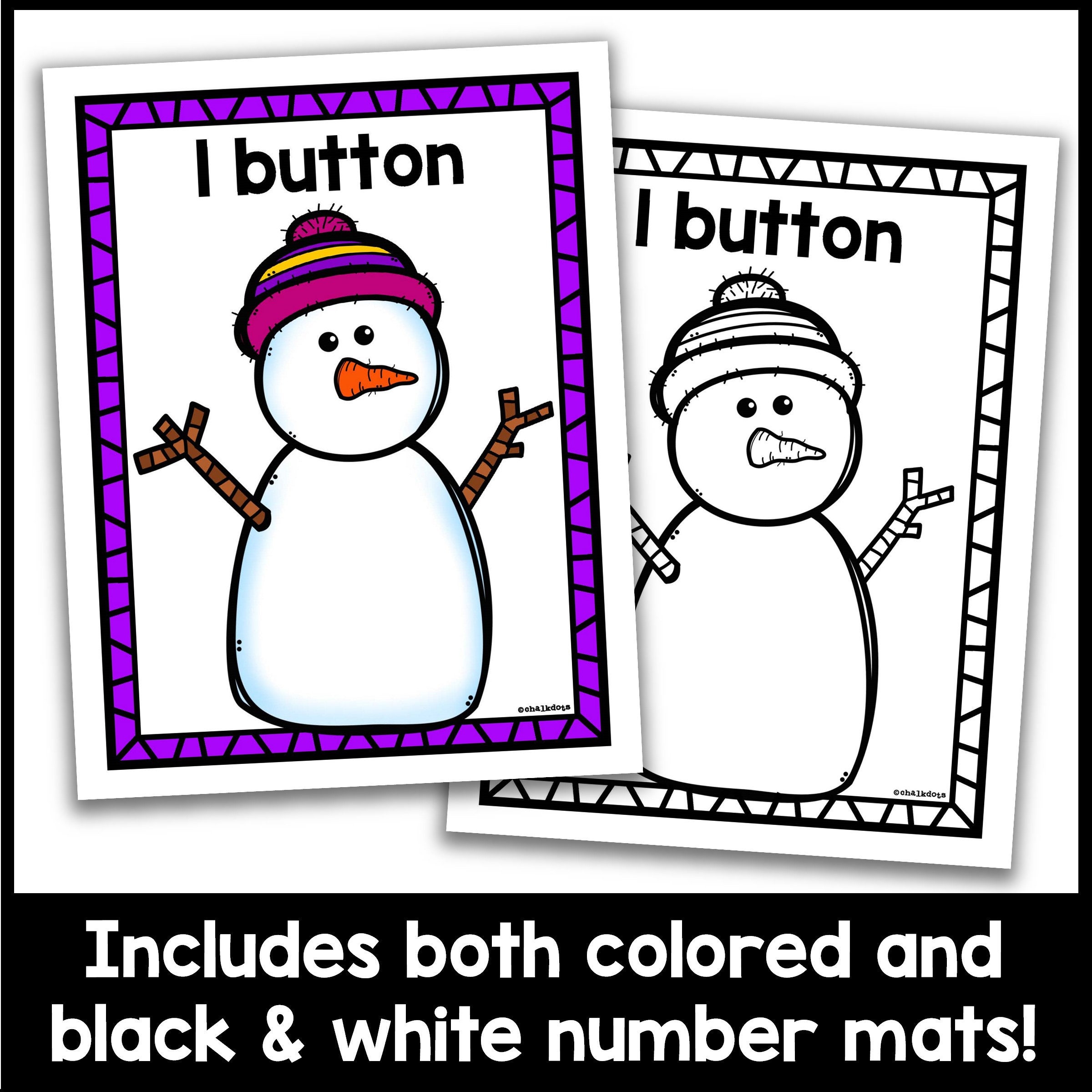 Snowman Counting Mats, Number Mats, Play Dough Mats, Numbers, Counting ...