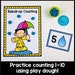 Raindrop Counting Mats, Number Mats, Play Dough Mats, Numbers, Counting ...