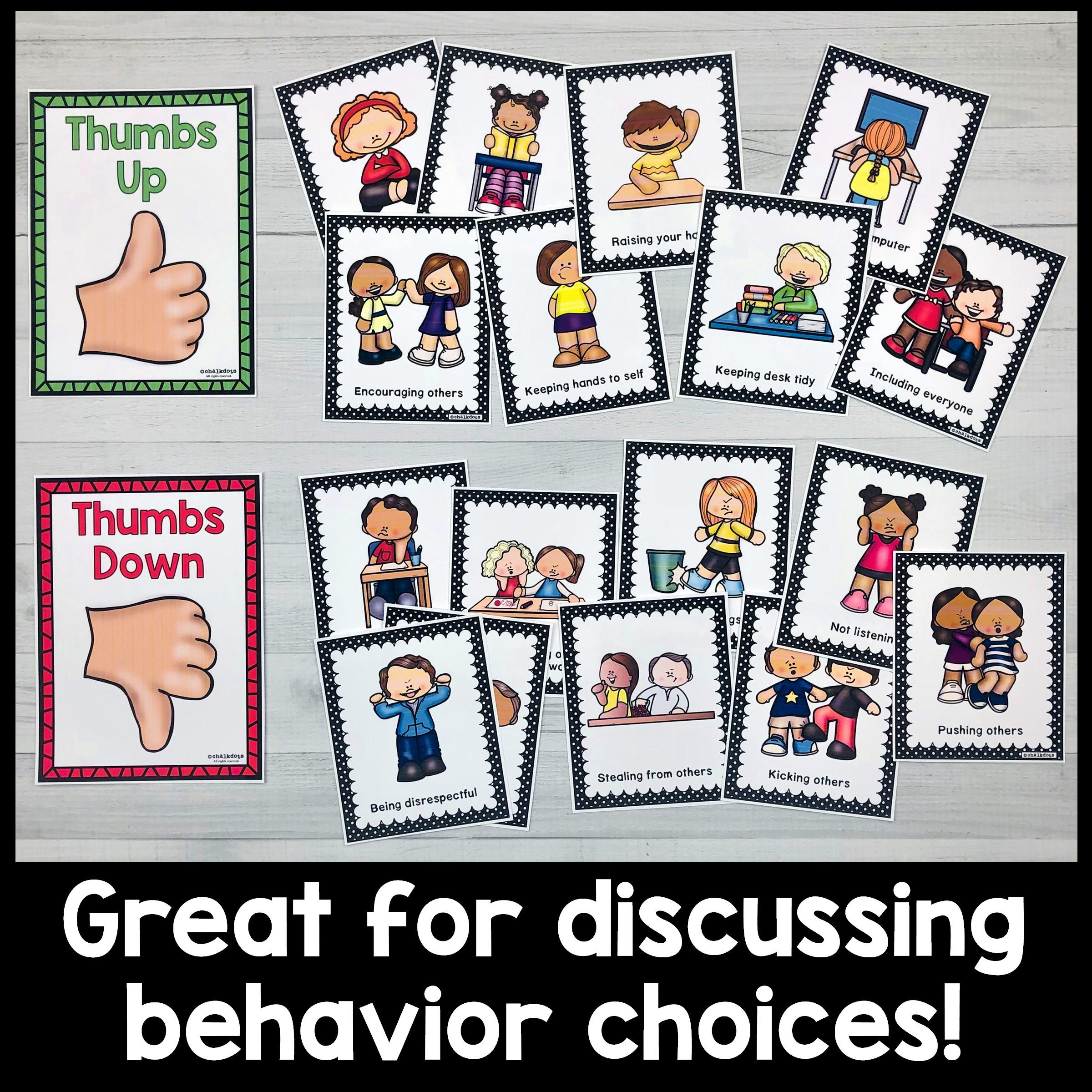 Behavior Sort, Good and Bad Choices, Green & Red Choices, Preschool ...