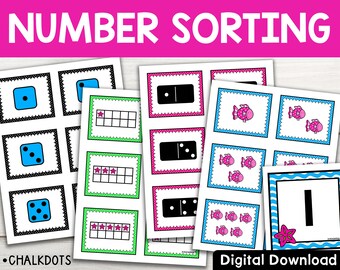 Number Flashcards Homeschool Printables - Etsy