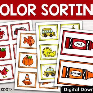 Color Sort Color Recognition Learning the Colors Color - Etsy