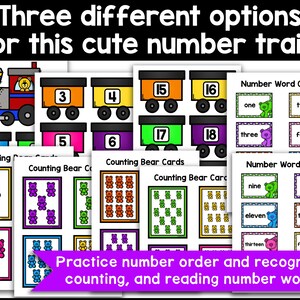 Number Train, Number Activities, Counting, Number Recognition, Number ...