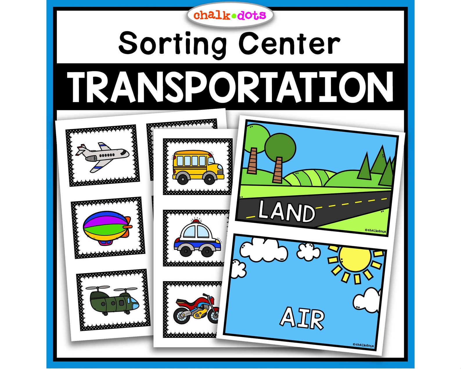 Transportation Sort, Vehicle Sort, Transportation Sorting Cards ...