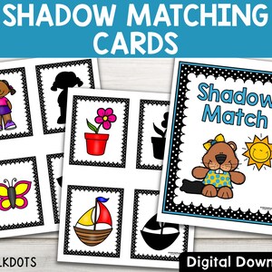 Shadow Matching Activity Groundhog Day Light and Shadow - Etsy