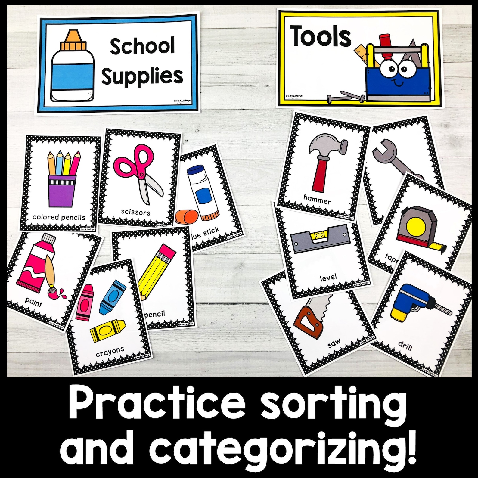 Category Sorting, Classifying Objects, Preschool, Prek, Kindergarten ...