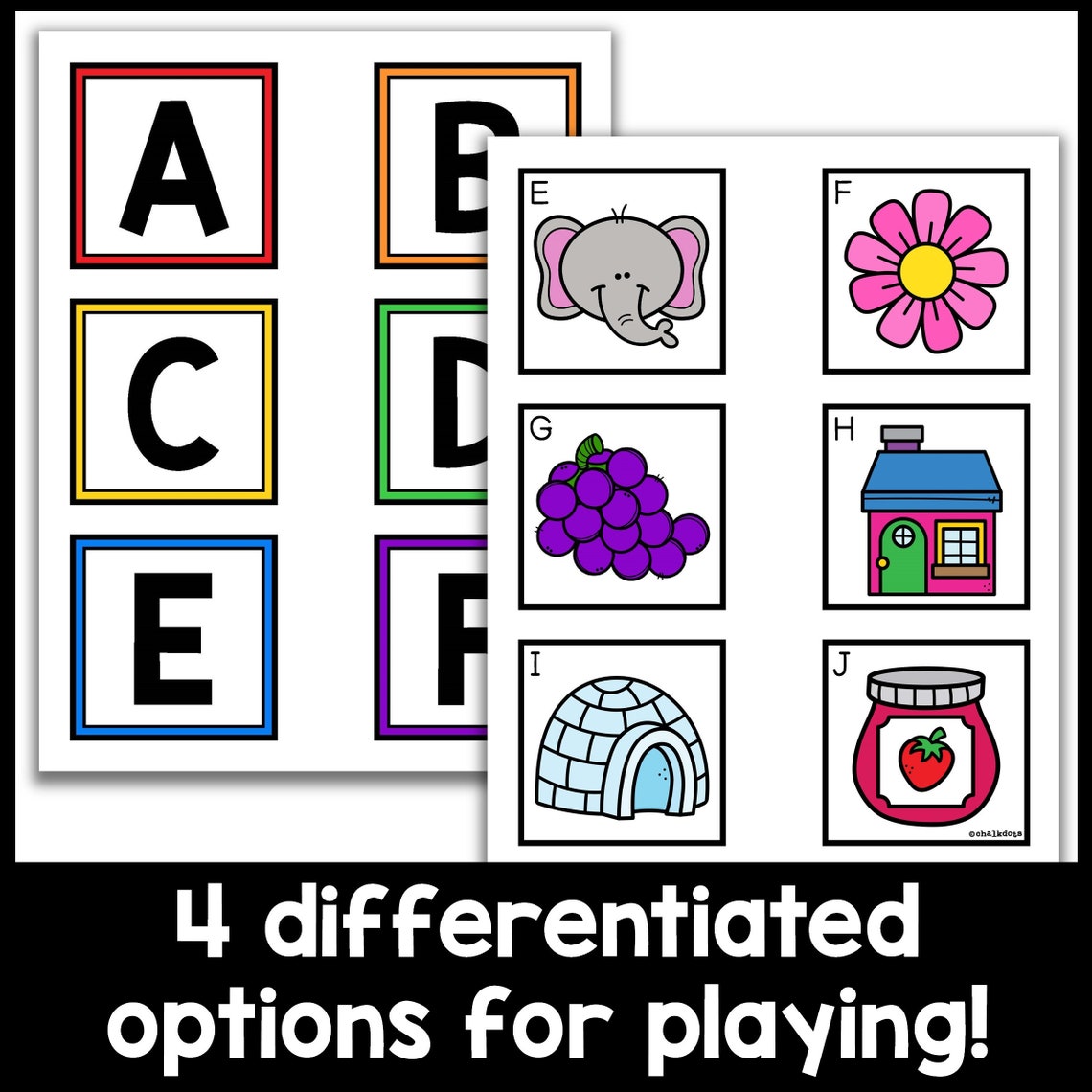 Alphabet Bingo, Beginning Sound Bingo, Beginning Sound Review ...